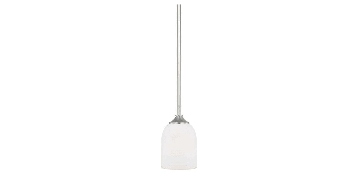 Generation Lighting GLP1021EN3/BS Emile 4" Wide LED Mini Pendant ...