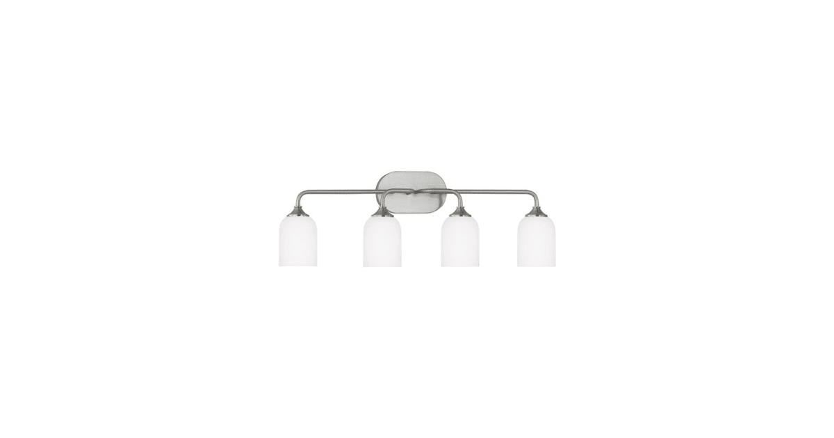 Generation Lighting GLV1024EN3/BS Emile 4 Light 22" Wide LED Vanity ...