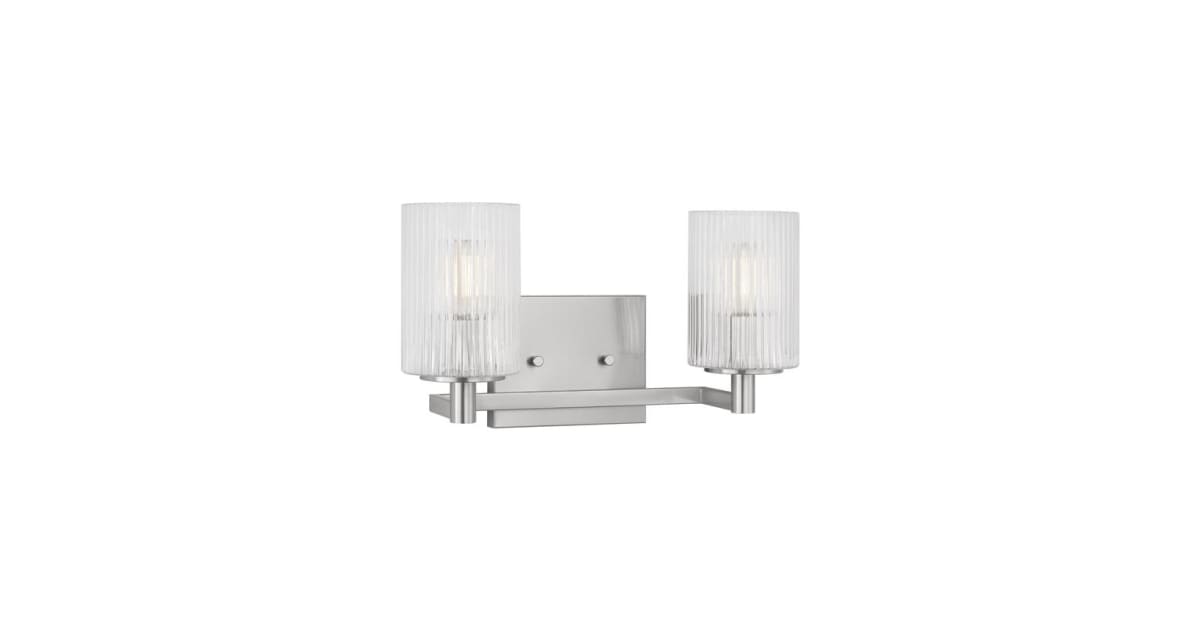 Generation Lighting GLV1042BS Lando 2 Light 15" Wide Vanity Light ...