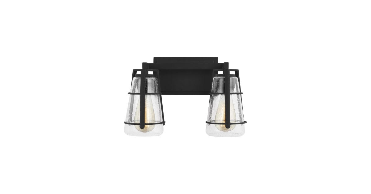 Generation Lighting VS2472MBK Adelaide 2 Light 15" Wide Vanity Light ...