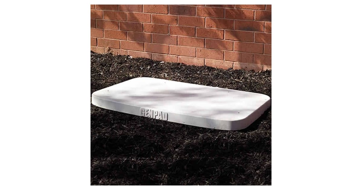GenPad 10000007852 Standard 3" Composite Cement Pad for Generac 9kW ...