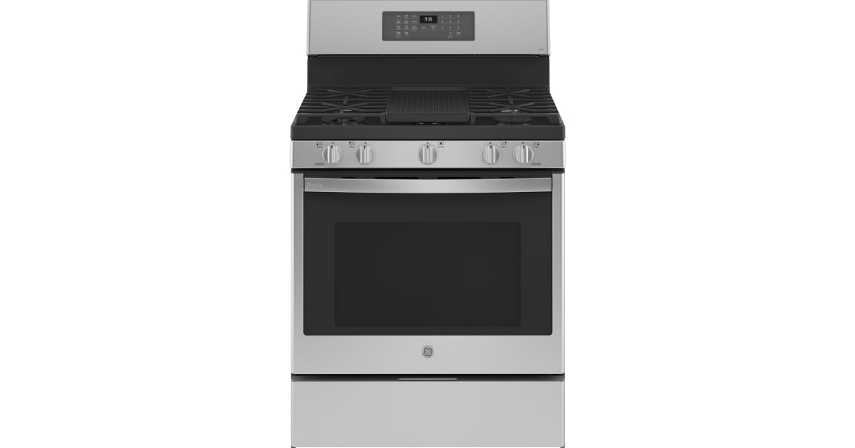 GE Profile P2B935YPFS 30 Inch Wide 5.7 Cu. Ft. Free Standing Dual Fuel ...