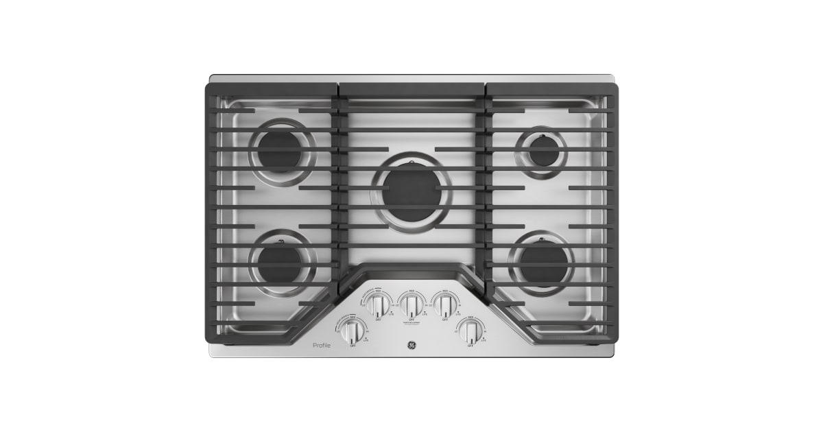 GE Profile PGP7030SLSS GE Profile 30 Inch Wide 5 Burner Gas Cooktop ...