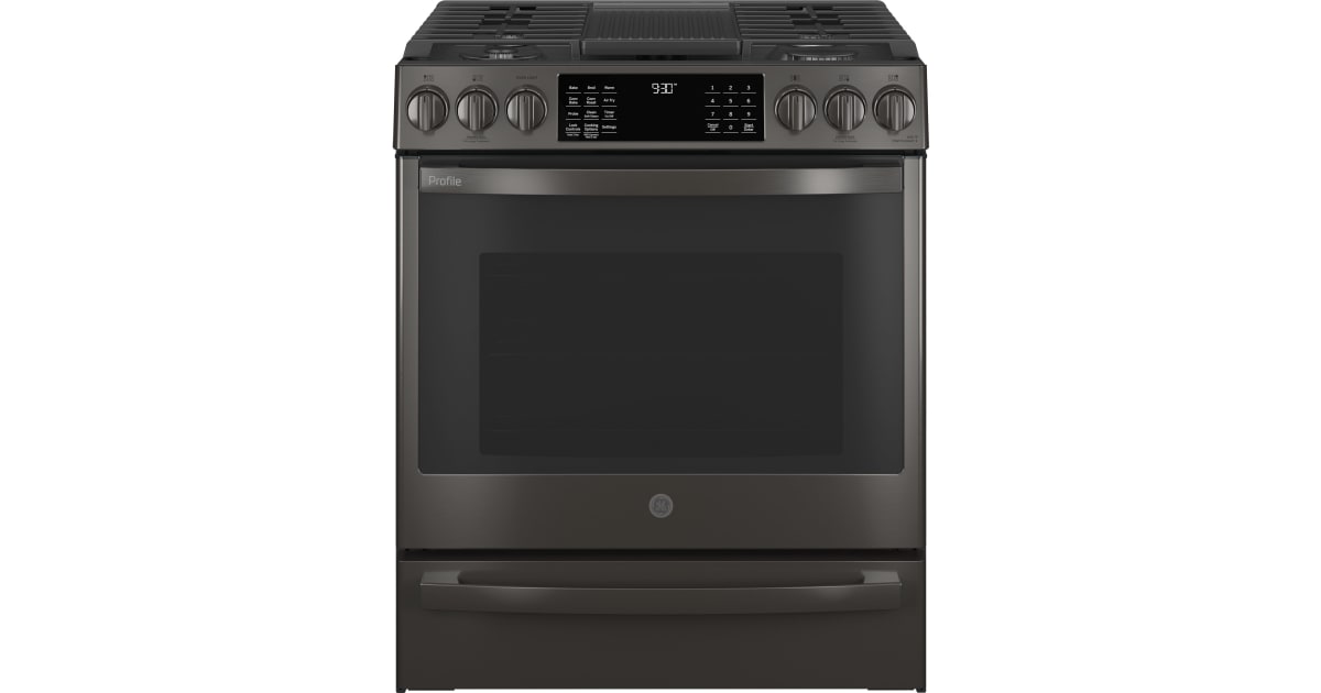 GE Profile PGS930BPTS Profile 30 Inch Wide 5.6 Cu. Ft. Slide In Gas ...