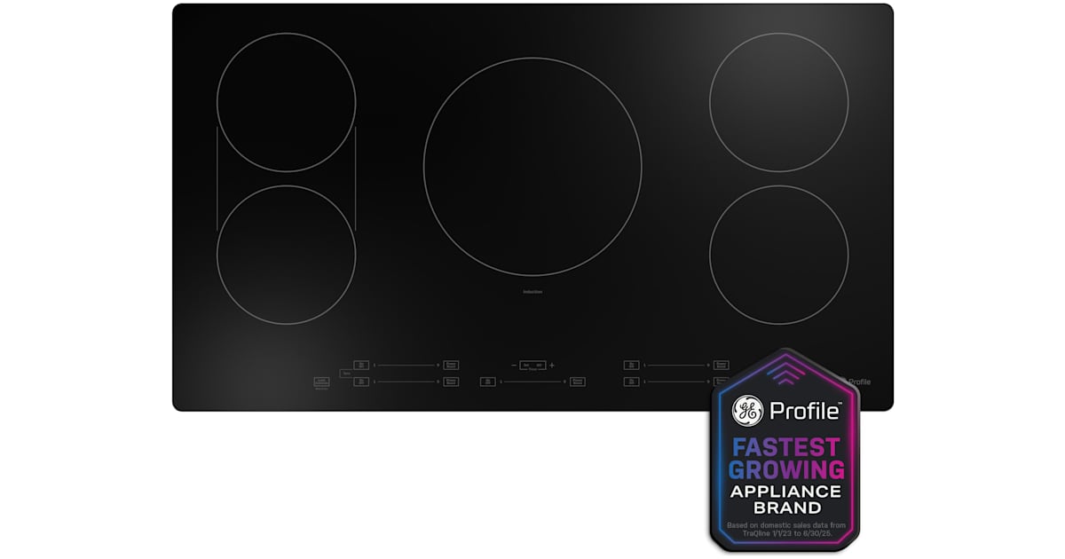 GE Profile PHP6036DWBB 36 Inch Wide 5 Burner Induction Cooktop ...