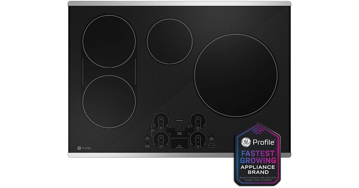GE Profile PHP9030STSS 30 Inch Wide 4 Burner Induction Cooktop with ...