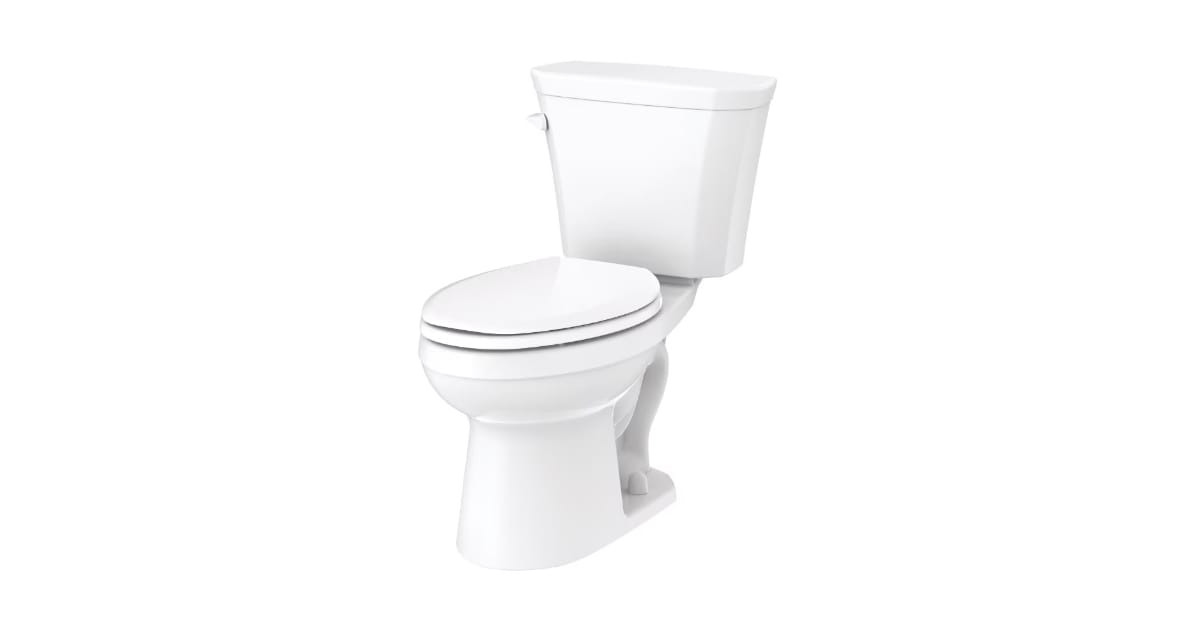 Gerber GWS31510 Viper 1.28 gpf 10" Rough-In Two-Piece Elongated Toilet ...
