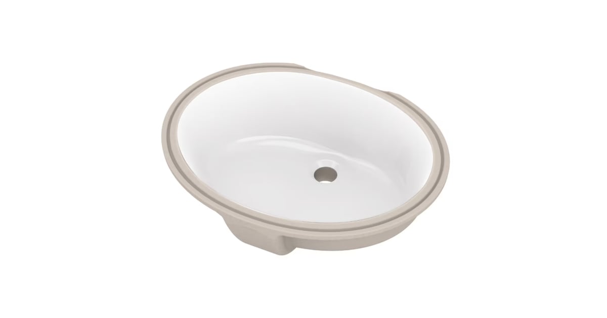 Gerber G0012780 Luxoval Oval Standard Undercounter Bathroom Sink ...
