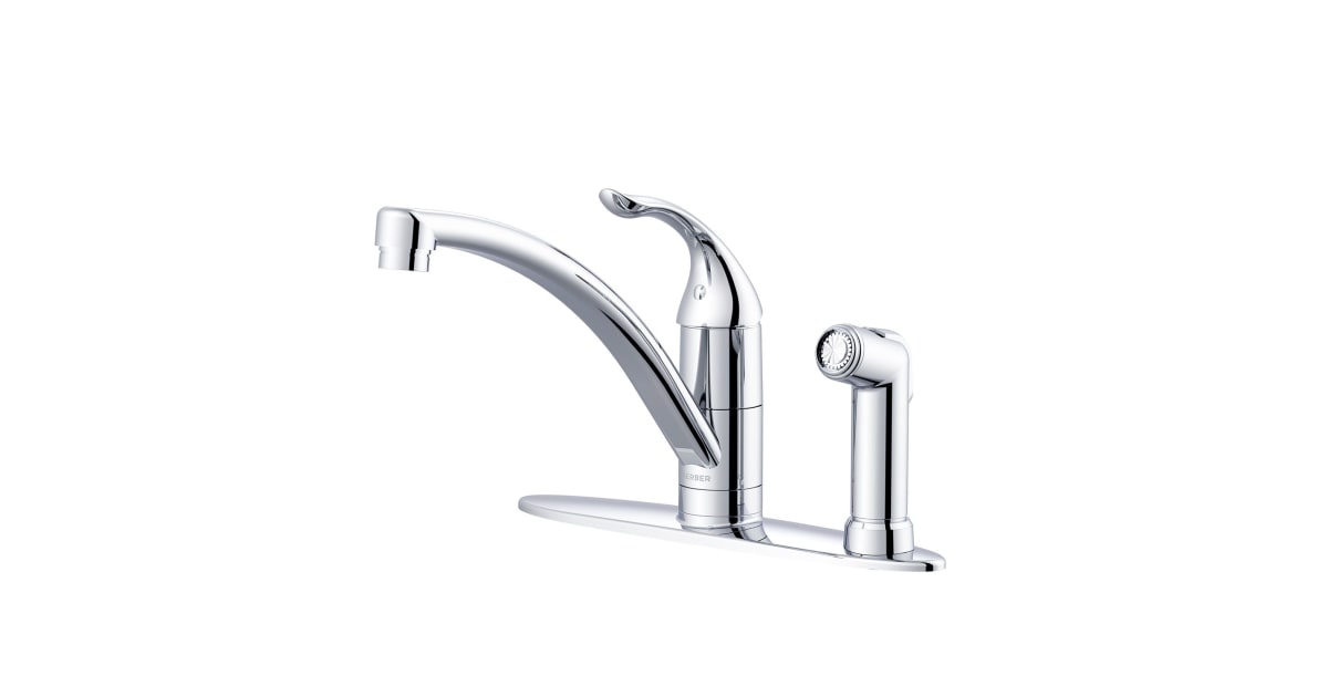 Gerber G0040015 Viper 1.75 GPM Single Hole Kitchen Faucet - Includes ...