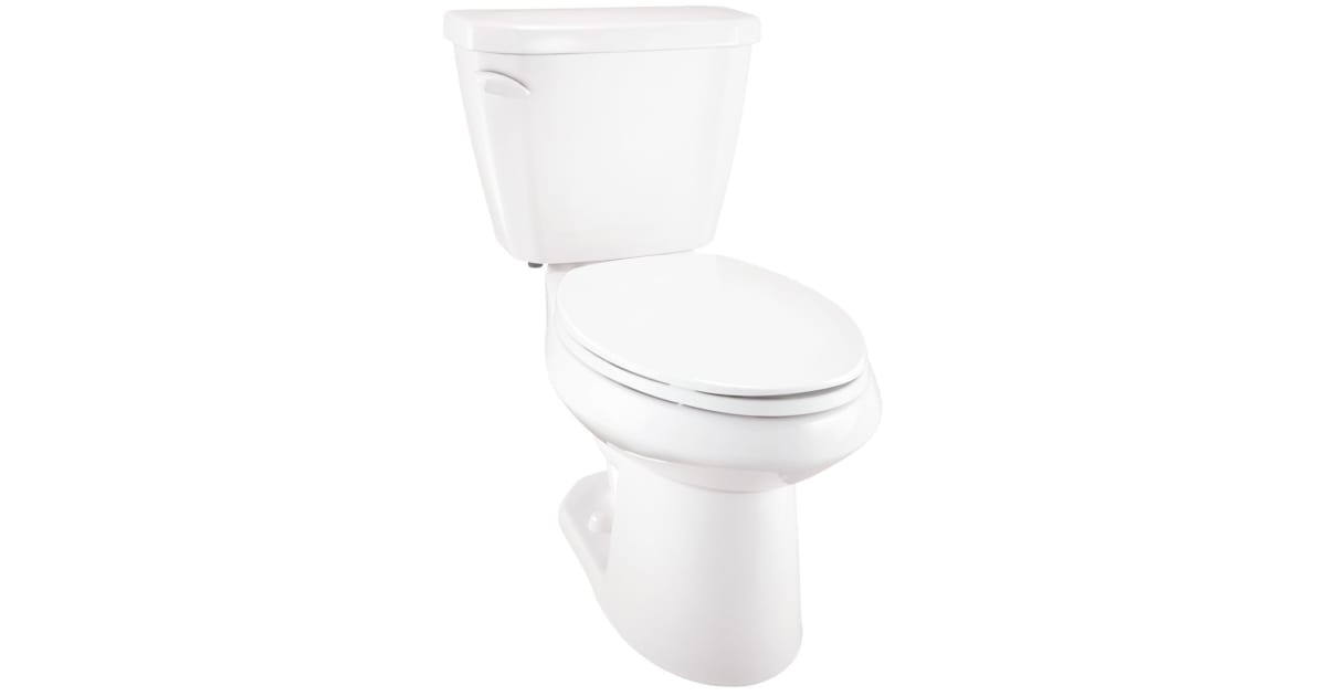 Gerber GWS21512S Viper 1.28 GPF Two Piece Elongated Toilet with Left ...