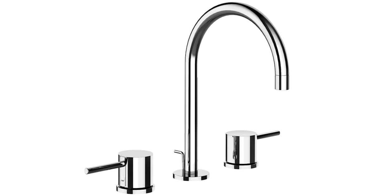 Gessi 18611-031 Emporio 1.2 GPM Widespread Tall Bathroom Faucet with Pop-Up Drain Assembly ...