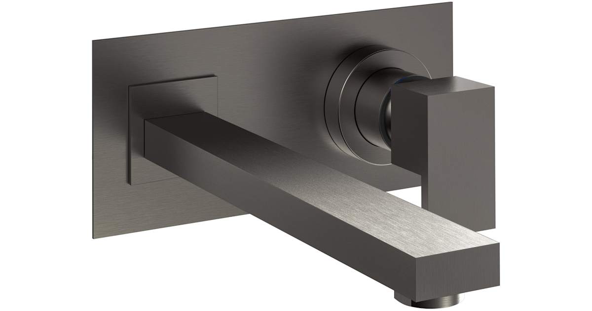 Gessi 26588-707 Rettangolo 1.2 GPM Wall Mounted Centerset Bathroom ...