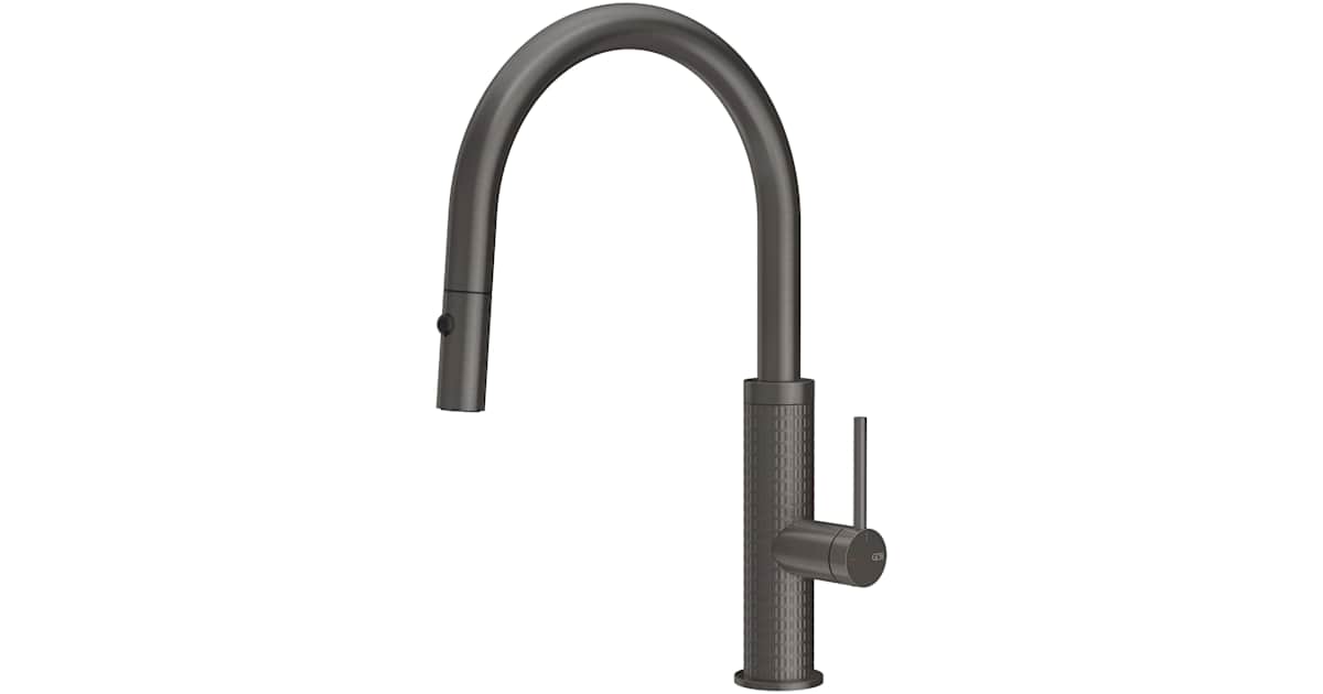 Gessi 60124-707 Gessi 316 1.75 GPM Single Hole Pull Down Kitchen Faucet ...