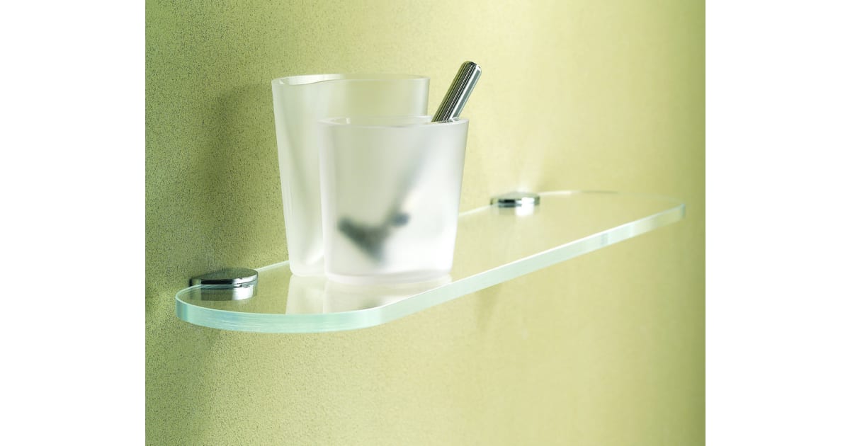 Ginger 0218-18TSCL 3/8" x 18" Tempered Replacement Glass Shelf from the ...