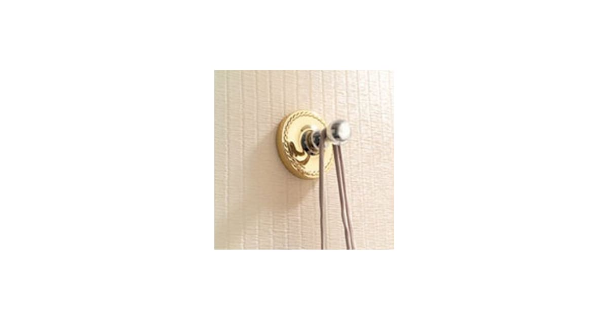 Ginger 1510/PB Canterbury Single Hook Robe Hook | Build.com