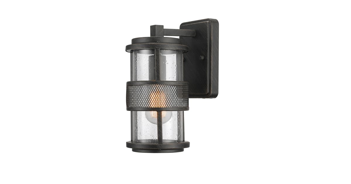 Globe Electric 44100 Bronson Single Light 11-1/2" Tall Outdoor Wall ...