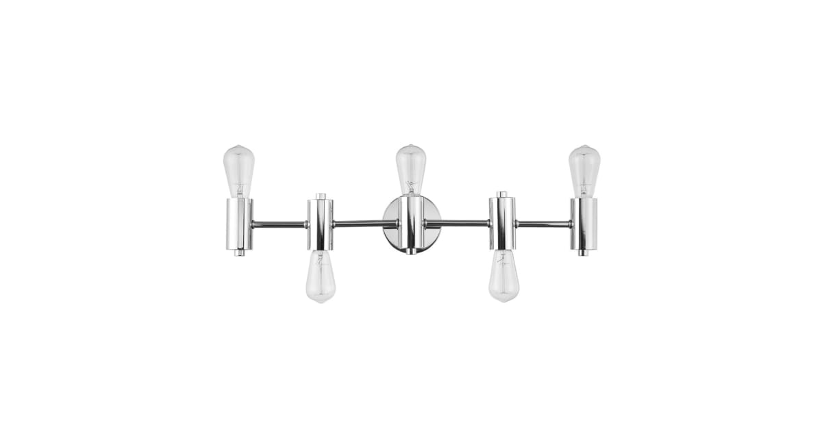 Globe Electric 51720 Positano 5 Light 28" Wide Bathroom Vanity Light ...