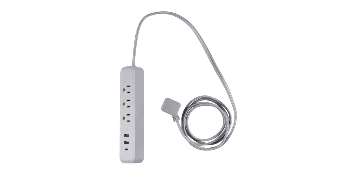 Globe Electric 78551 Designer Series 3 Outlet Power Strip with 3 USB ...