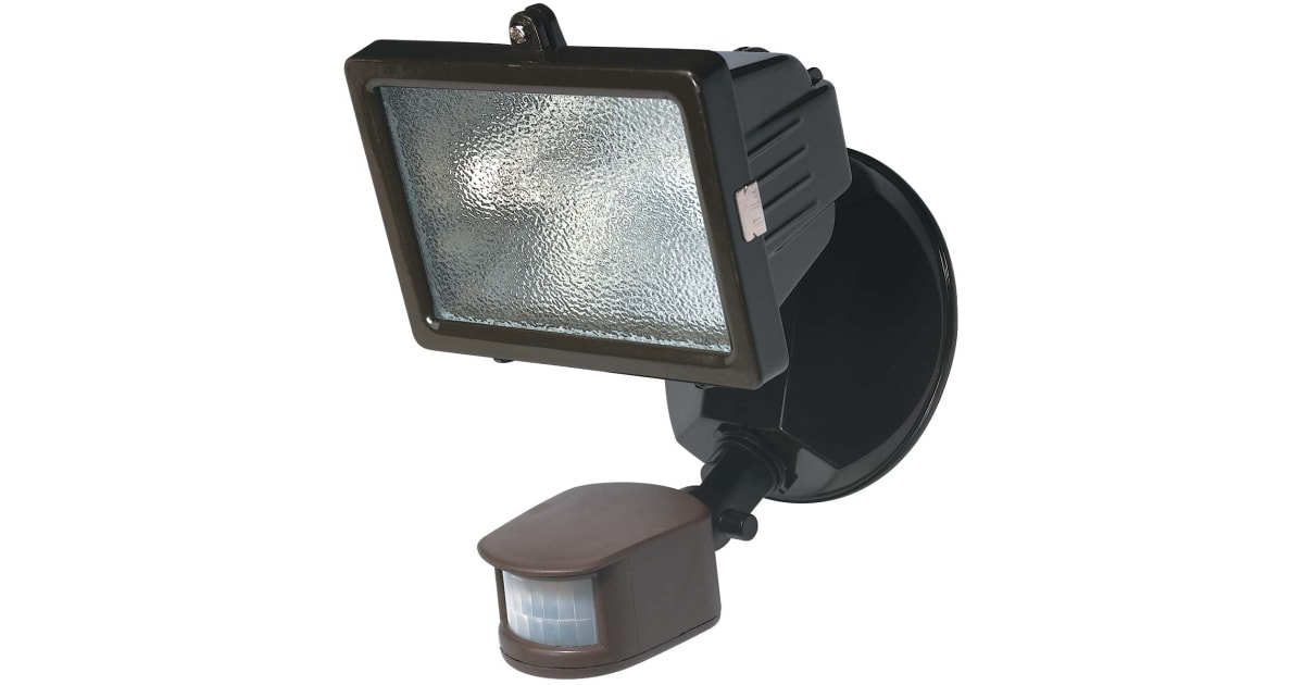 Globe Electric 79108 150 Watt Halogen Motion Sensored Outdoor Security ...