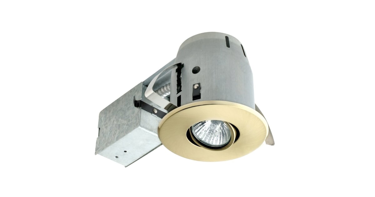 Globe Electric 90443 4" Trim Non-IC 1 Light Recessed Lighting Kit ...