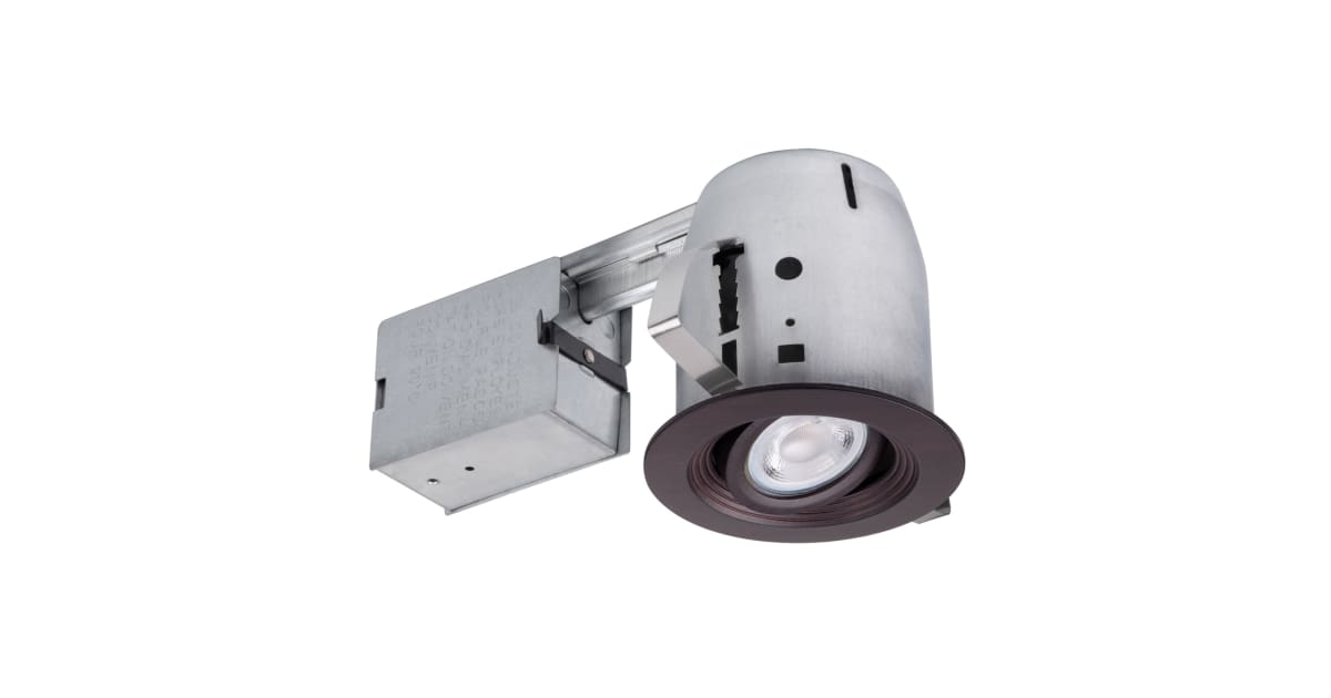 Globe Electric 9097701 4" GU10 Adjustable Baffle Recessed Trim and ...