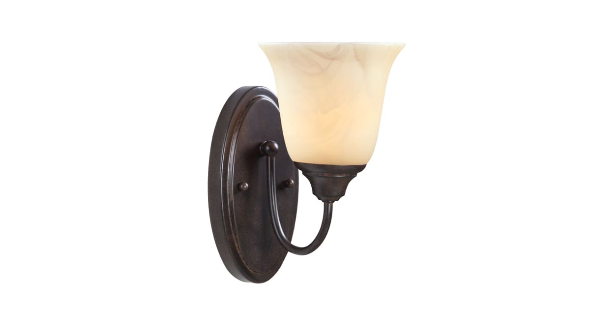 Golden Lighting 8013-BA1 PC Single Light Wall Sconce from the Twirl ...