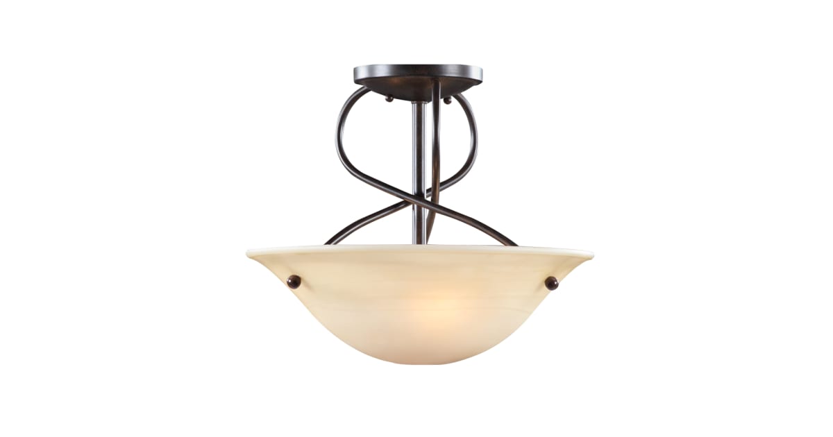 Golden Lighting 8013-SF PC Three Light Convertible Semi-Flush / Flush ...