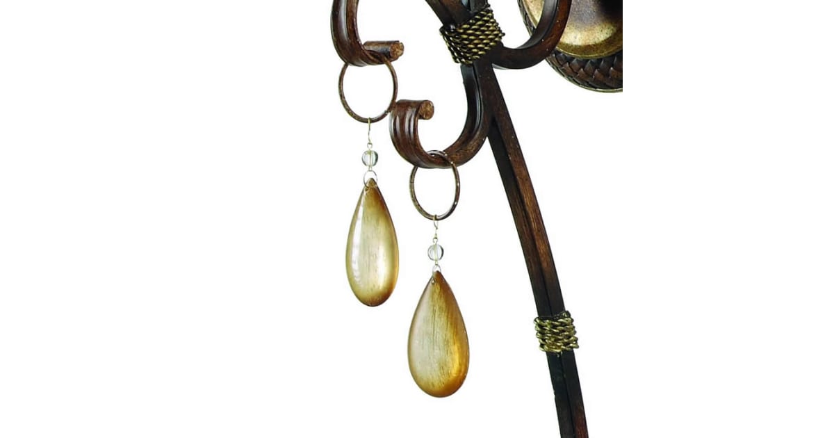 Golden Lighting CRYSET-6095-D5 ANT Five Medium Crystal Drops from the ...