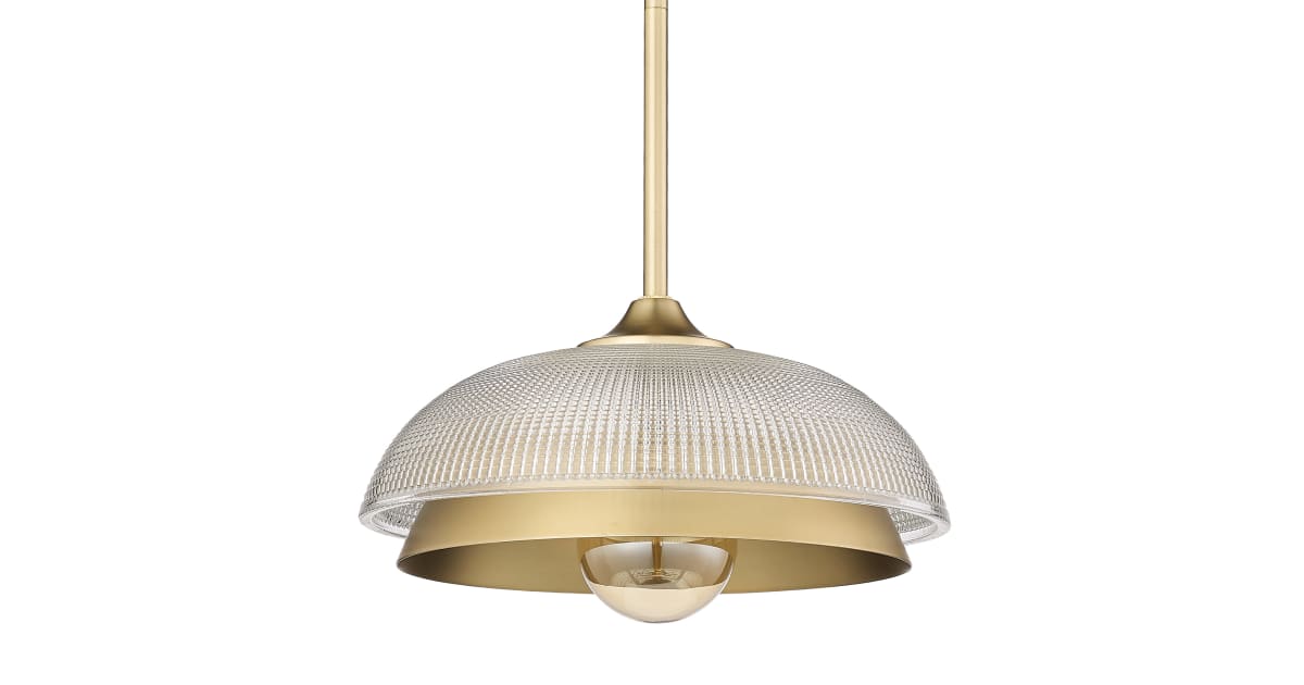 Golden Lighting 0309-M1L BCB-RPG Crawford 12" Wide Pendant | Ferguson Home