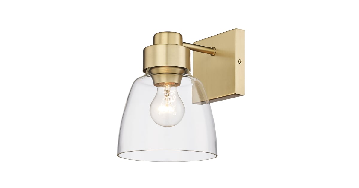 Golden Lighting 0314-1W BCB-CLR Remy 9" Tall Bathroom Sconce | Ferguson ...