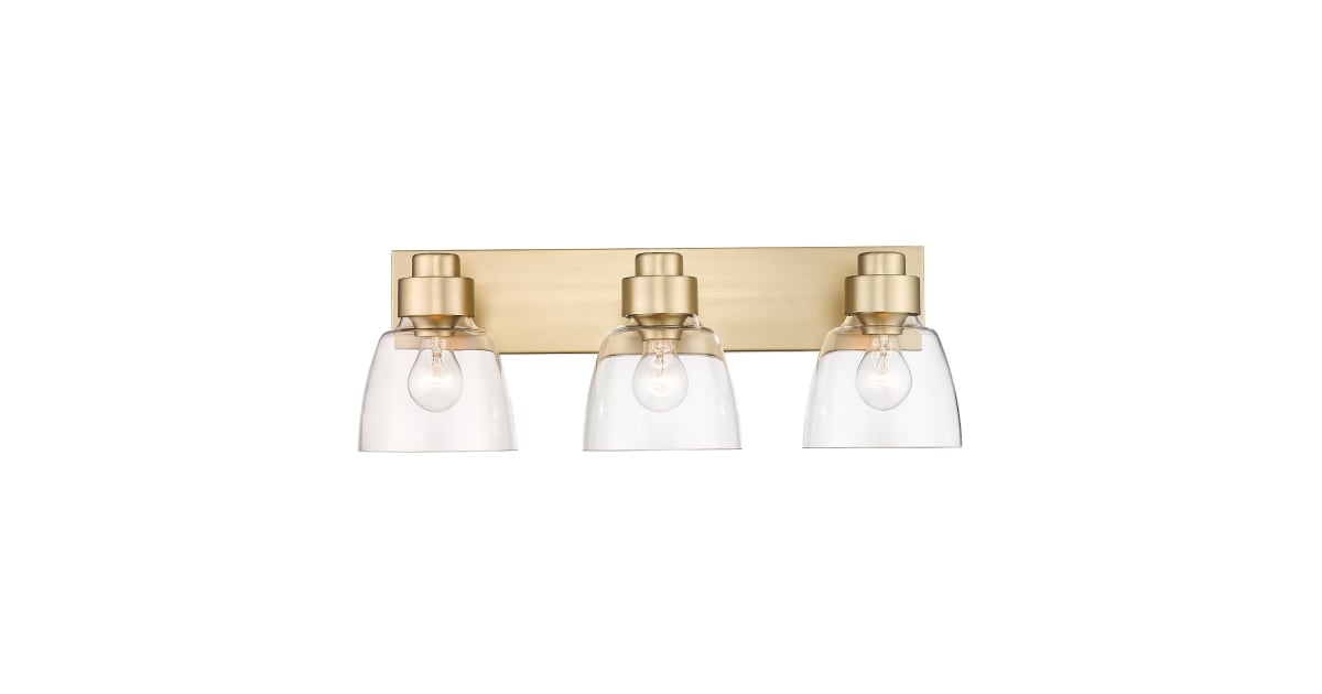Golden Lighting 0314-BA3 BCB-CLR Remy 3 Light 7" Wide Vanity Light ...