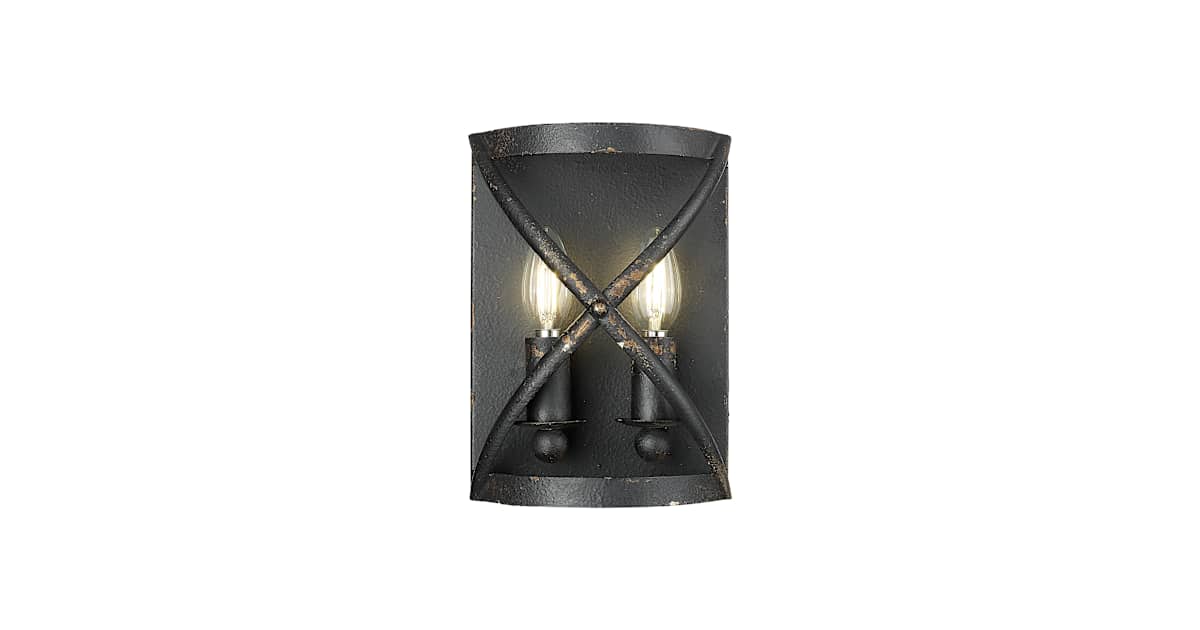 Golden Lighting 0890-WSC ABI Alcott 10" Tall Bathroom Sconce | Ferguson ...