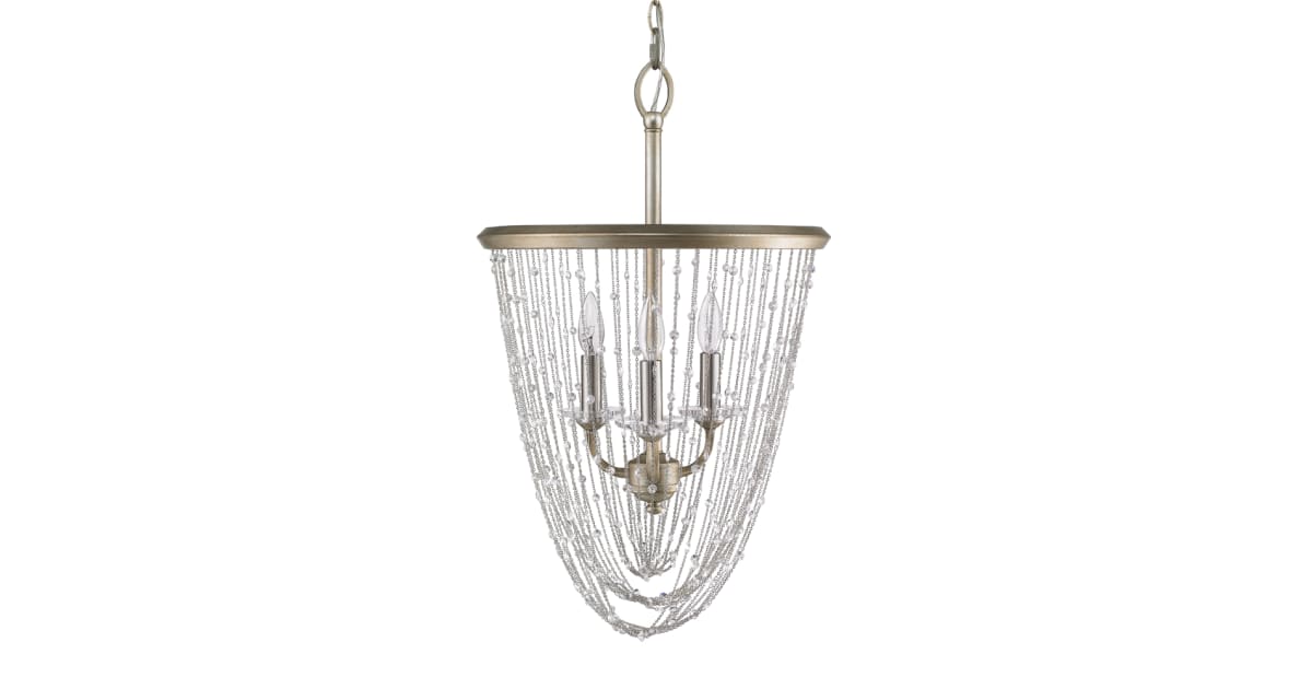Golden Lighting 1425-3P WG Sancerre 16-1/8" Wide 3 Light Pendant ...