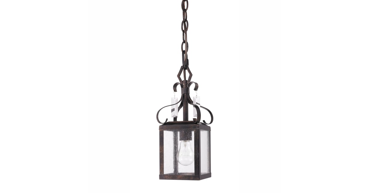 Golden Lighting 2049-M1L FB 1 Light Mini Pendant from the Valencia ...
