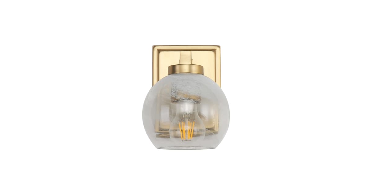 Golden Lighting 3094-BA1 BCB-ALA Elliott 8" Tall Bathroom Sconce ...