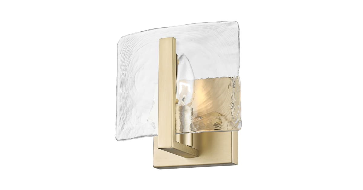 Golden Lighting 3164-1W BCB-HWG Aenon 7" Tall Bathroom Sconce ...