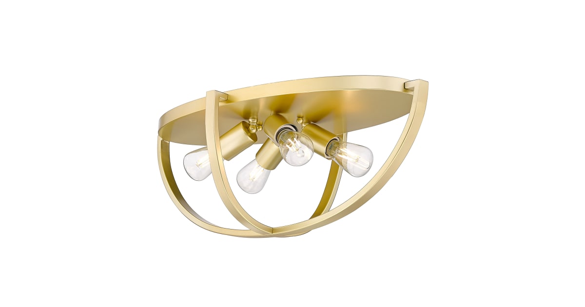 Golden Lighting 3167-FM24 OG Colson 23" Wide Flush Mount Ceiling ...