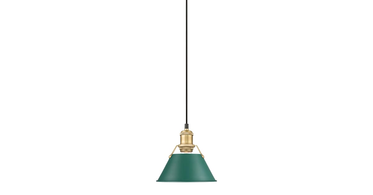 Golden Lighting 3306-S BCB-GN Orwell 8" Wide Mini Pendant | Ferguson Home