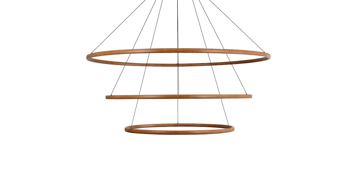 Golden Lighting 5460-71-59-47 DW Veritas 71" Wide LED Ring Chandelier ...