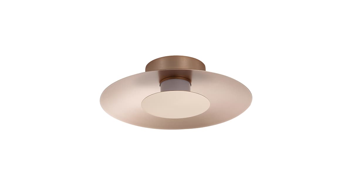 Golden Lighting 6400-FM12 FRG-FRG Luma 12" Wide Semi-flush Ceiling ...
