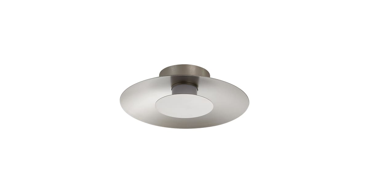 Golden Lighting 6400-FM12 SAN-SAN Luma 12" Wide Semi-flush LED Ceiling ...