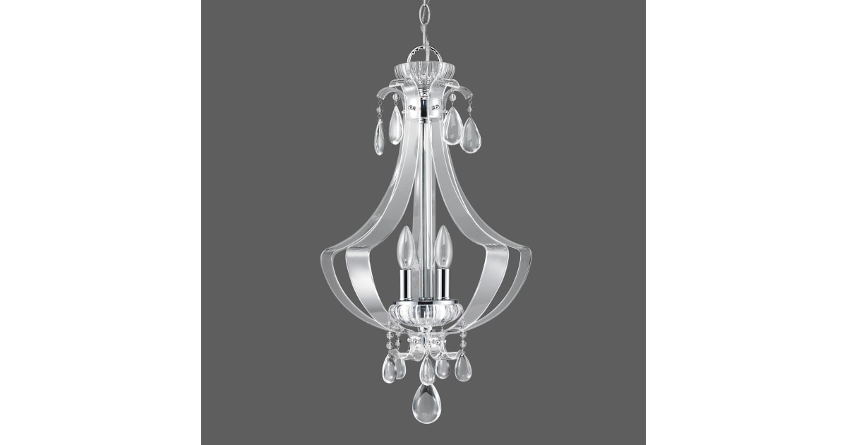 Golden Lighting 6530-3P CH Clarion Foyer Pendant with 3 Lights ...