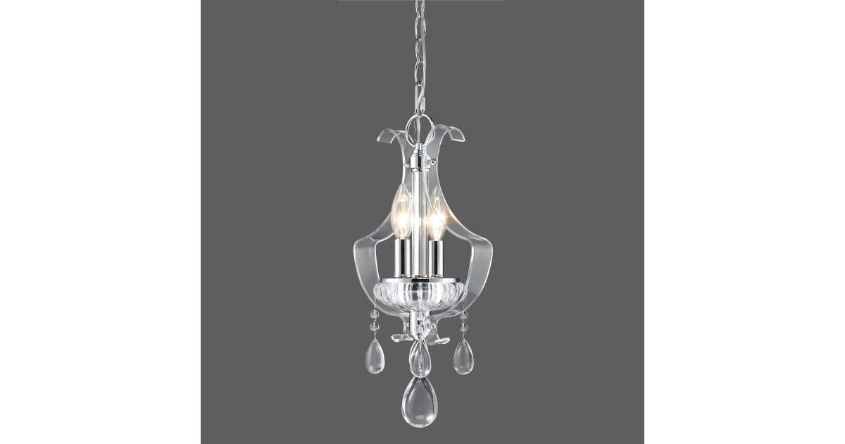 Golden Lighting 6530-M1L CH Clarion Mini Pendant with 2 Lights ...