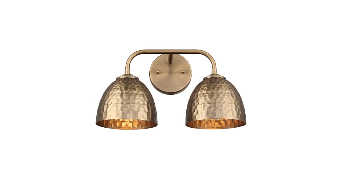 Golden Lighting 6950-BA2 MBS-MBS Shepard 2 Light 16" Wide Vanity Light | Ferguson Home