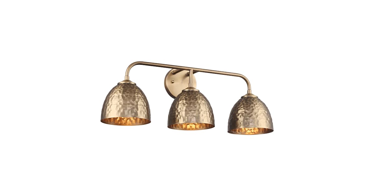 Golden Lighting 6950-BA3 MBS-MBS Shepard 3 Light 25" Wide Vanity Light ...