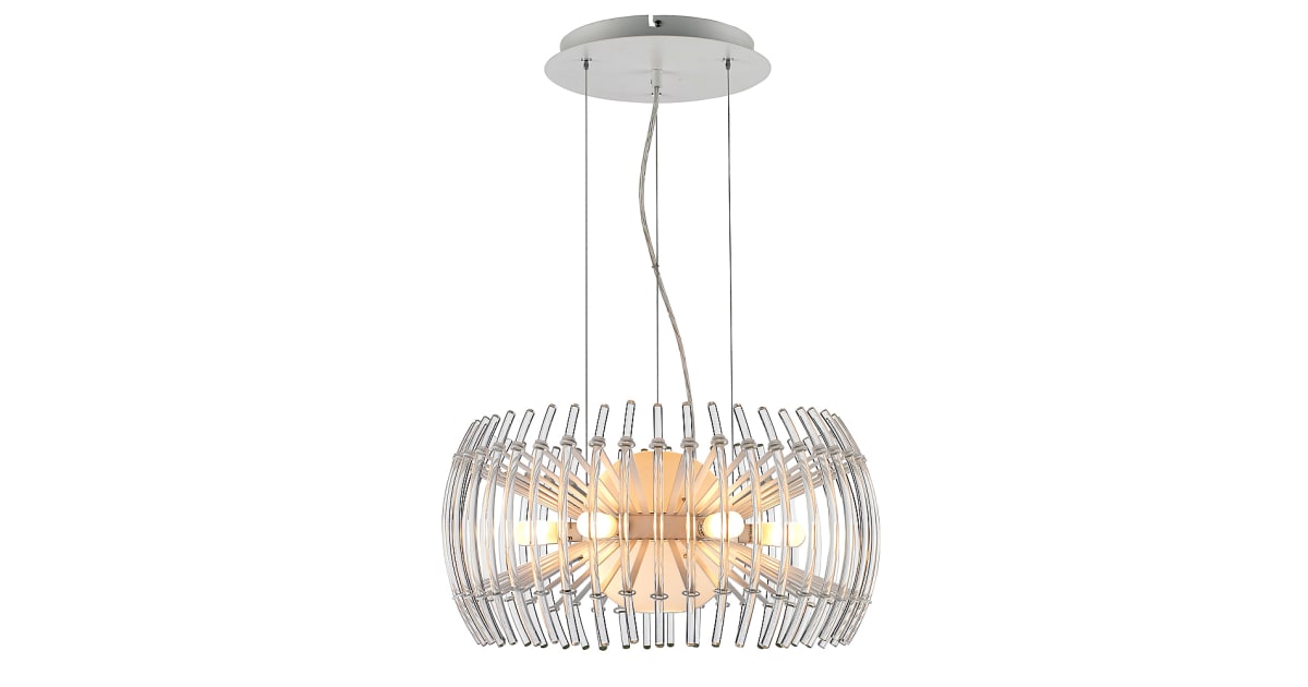 Golden Lighting C180-S-WH Terra 12 Light Single Tier Chandelier with ...