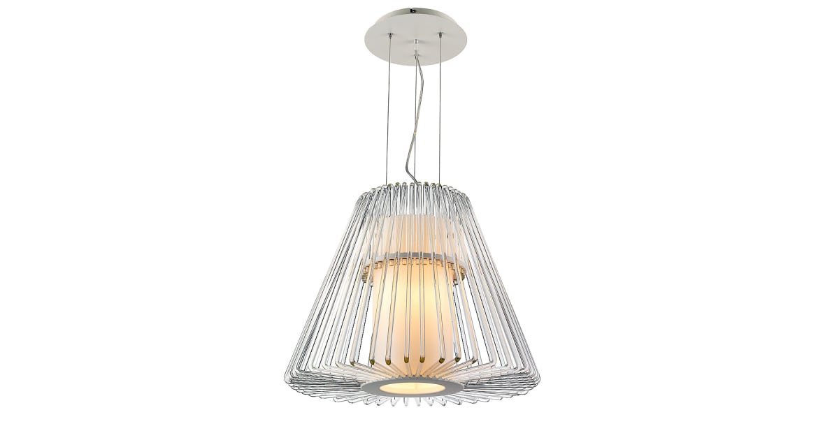 Golden Lighting C182-M-WH Delhi 7 Light Single Tier Chandelier with ...