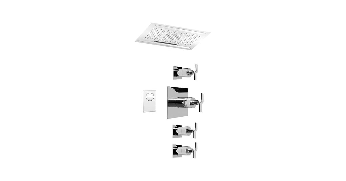 Graff AQ4.000A-C9S-PC Aqua-Sense Ceiling-Mount Shower System | Ferguson ...