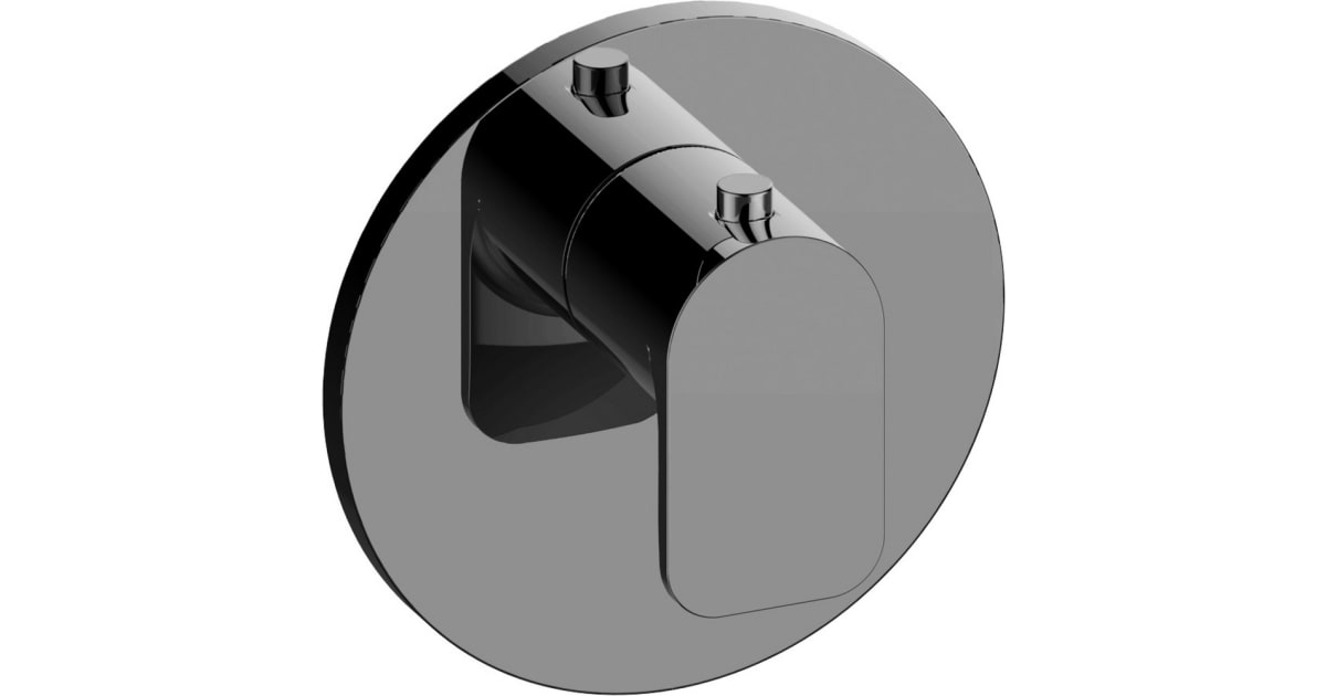 Graff G-8037-LM42E-BK-T Sento Thermostatic Valve Trim Only - Less Rough ...