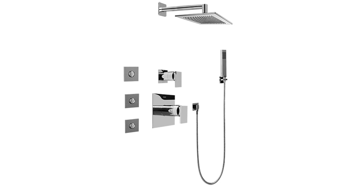 Graff GC5.122A-LM31S-PC Solar Thermostatic Shower System with Shower ...
